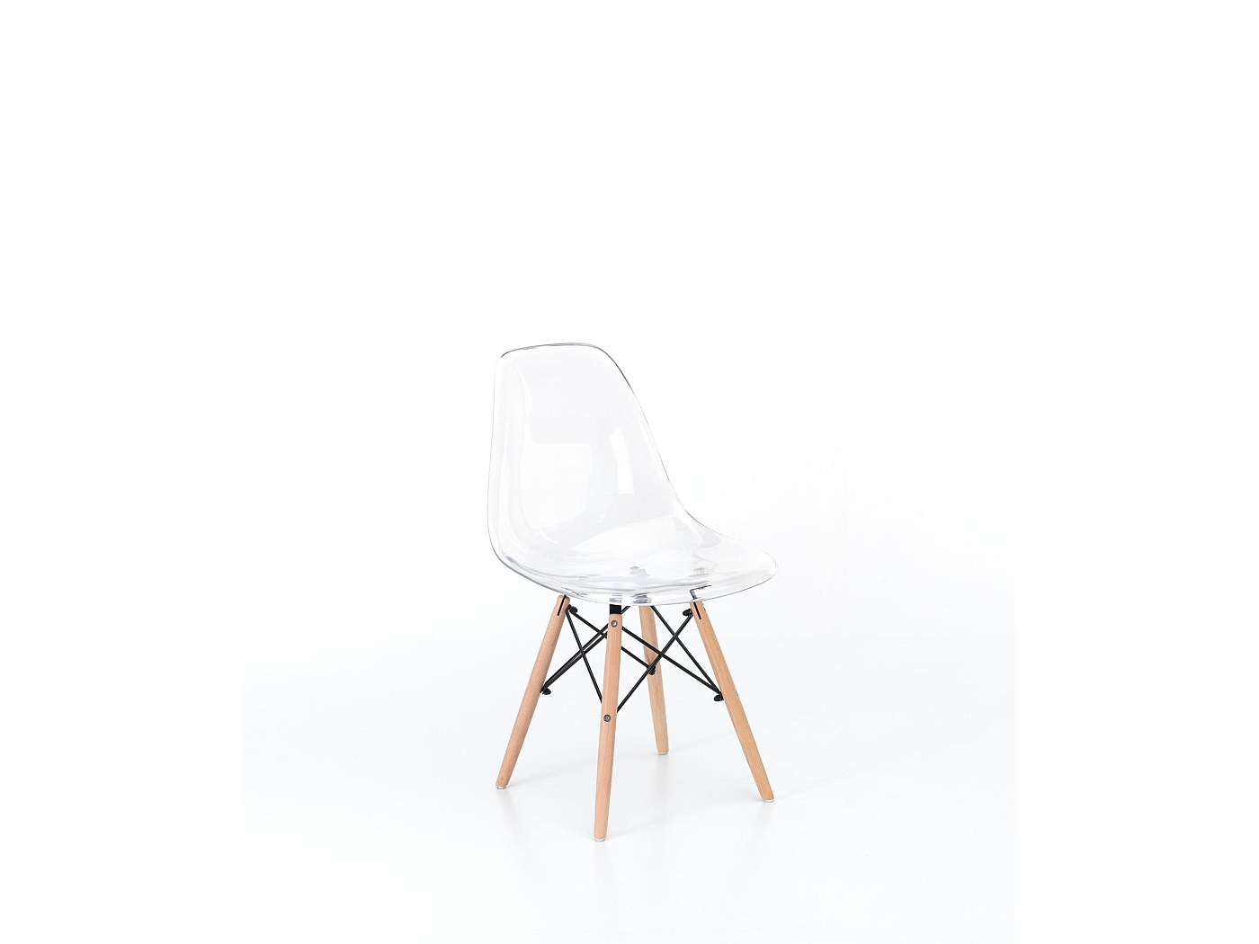 Isotta - Chaise en polycarbonate PVC blanc