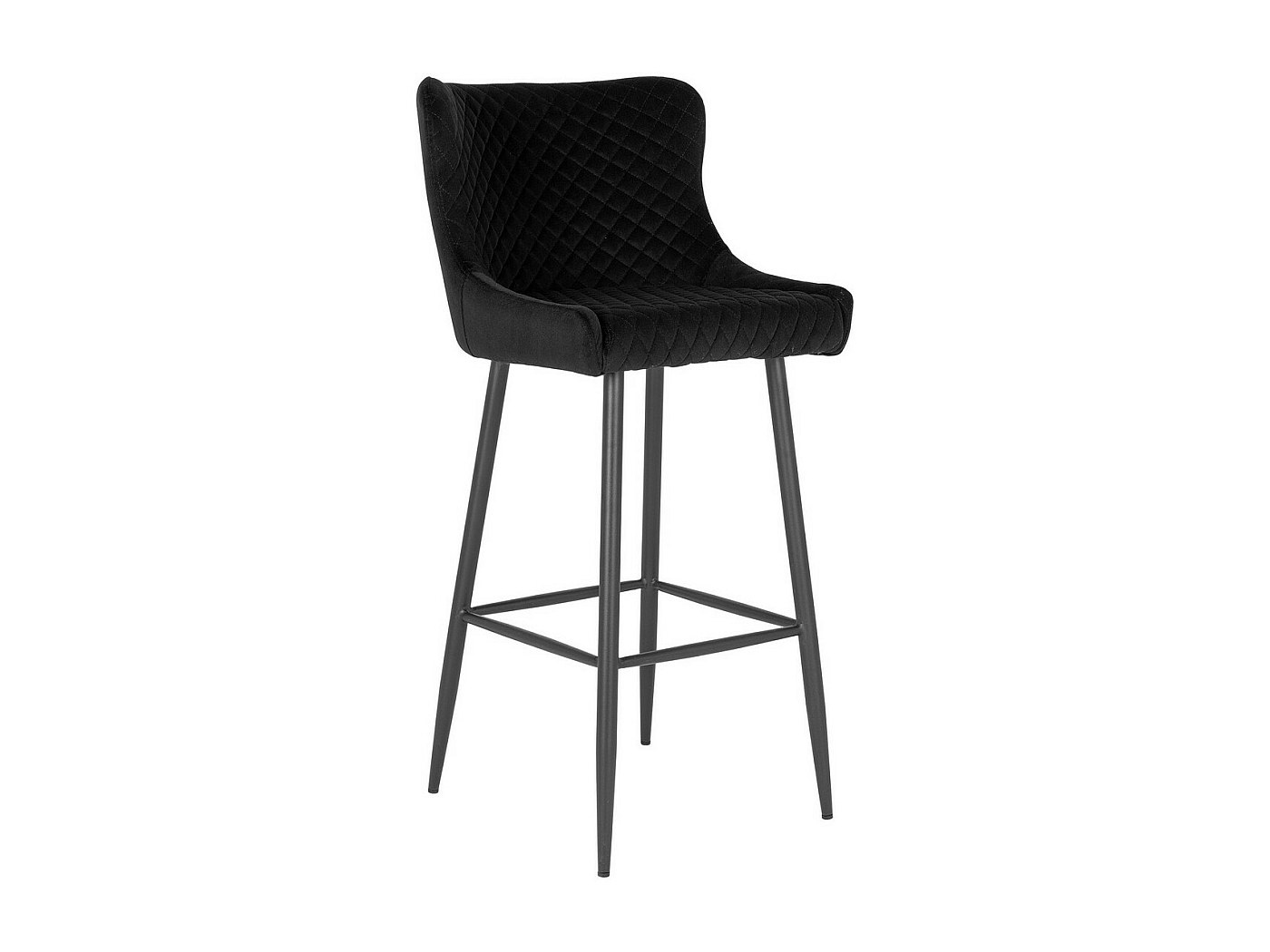 Tabouret Haut Dallas, Noir, 56x48x105 cm, EPIKASA