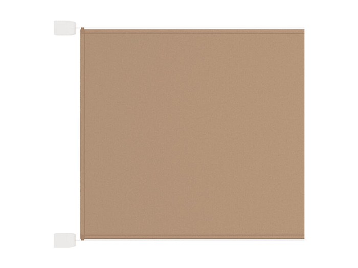 Toldo vertical 100x1200 cm tecido oxford cinza-acastanhado