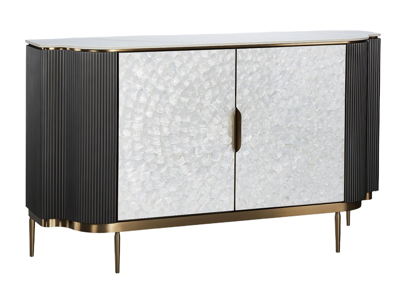 Buffet STILIG SB150 2D 150x40x88 Grisfoncé