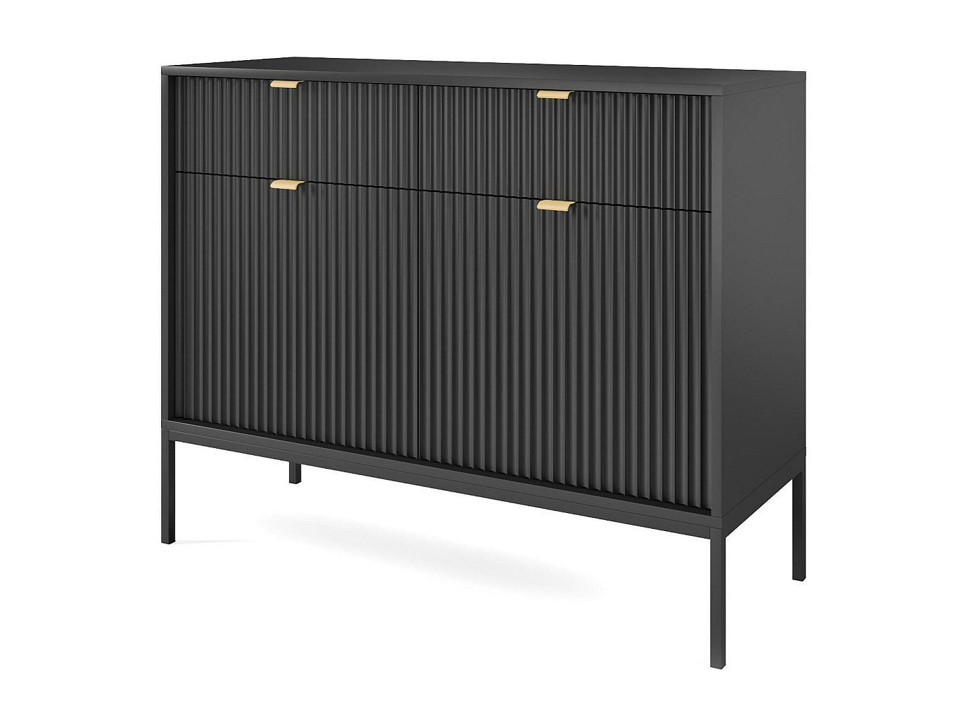 Dressoir AVON SB104 2D2D 104x39x83 Zwart