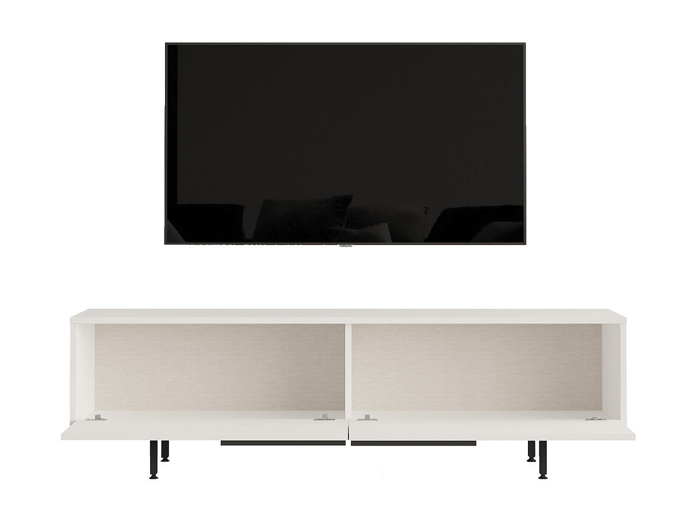 Meuble Tv OCEAN RTV160 2D 160x36x45 Blanc
