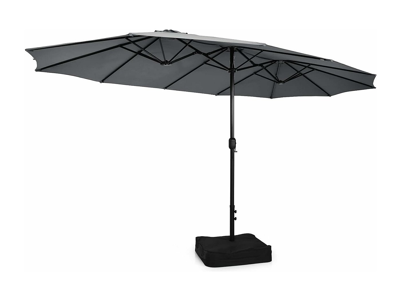 Parasol de Jardin Double 451,5 x 243CM, Parasol Rectangulaire Extra ...