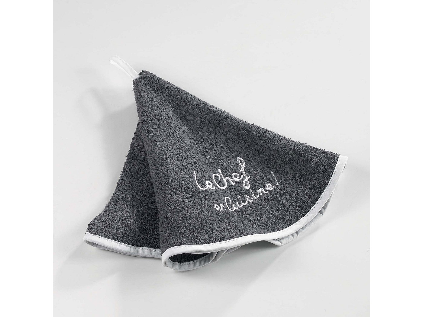 Essuie main Torchon Le chef en cuisine Anthracite