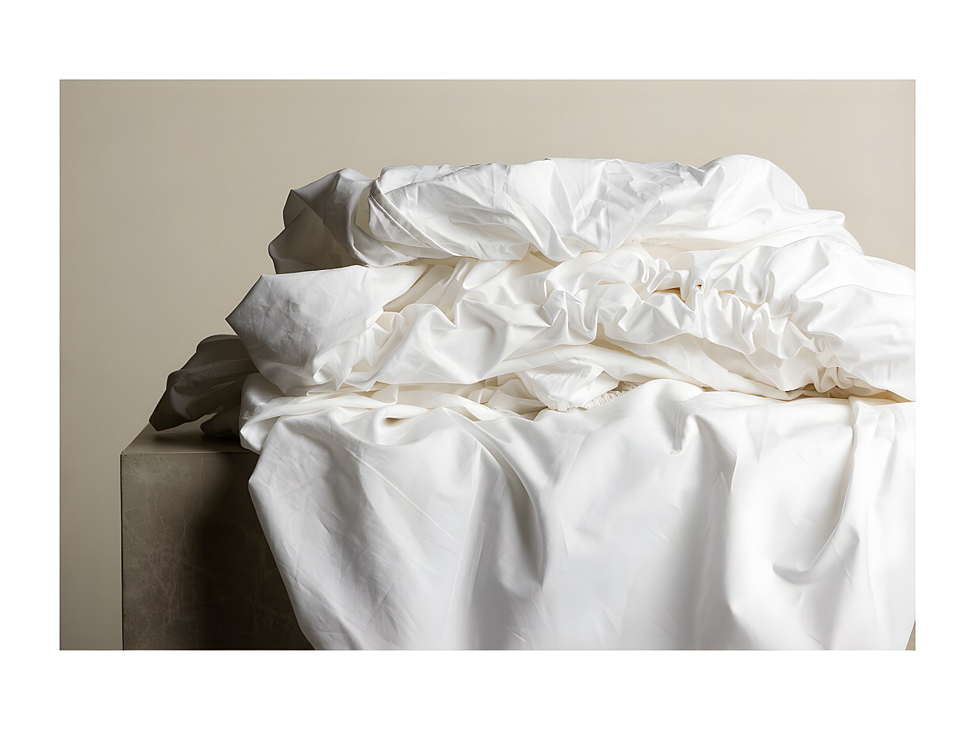 Sigrid het laken 200x180cm wit.