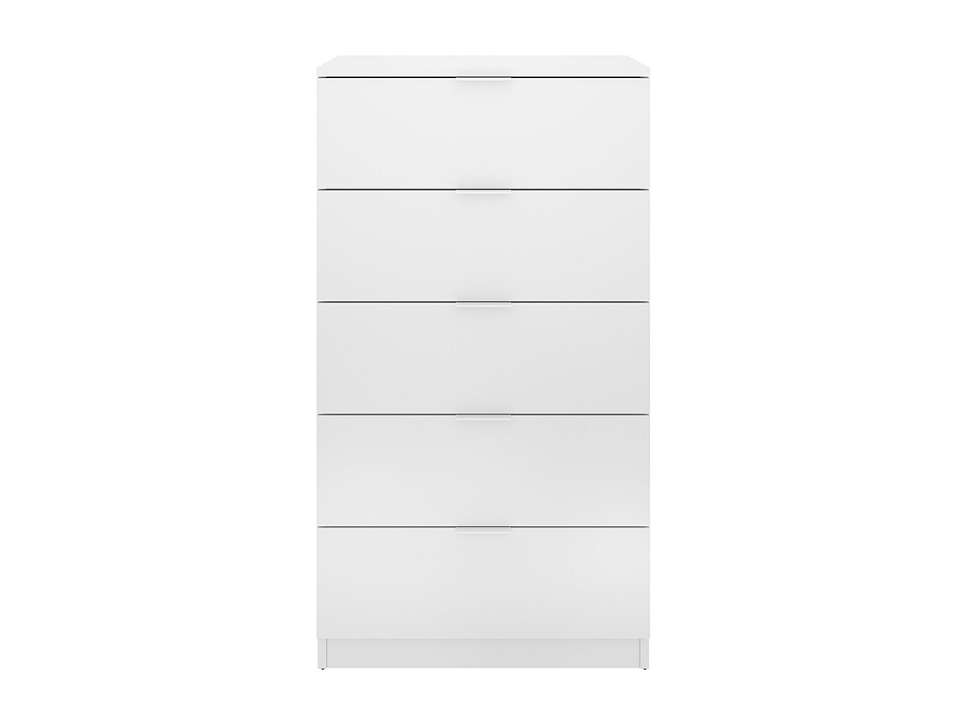 Commode, meuble de rangement en bois avec 5 tiroirs coloris blanc ...