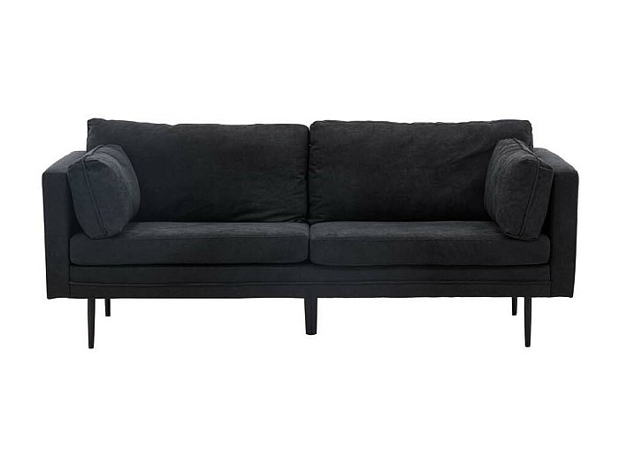 Boom bank 3 persoons zwart.