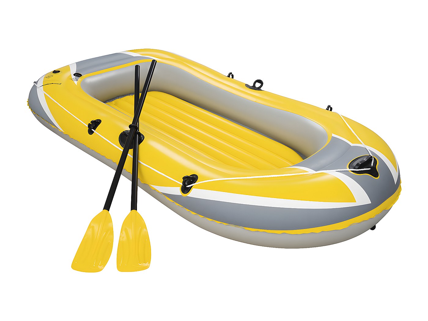 Barco inflável Ligne Raft com remos e bomba - 228 x 121 x 36 cm em PVC ...