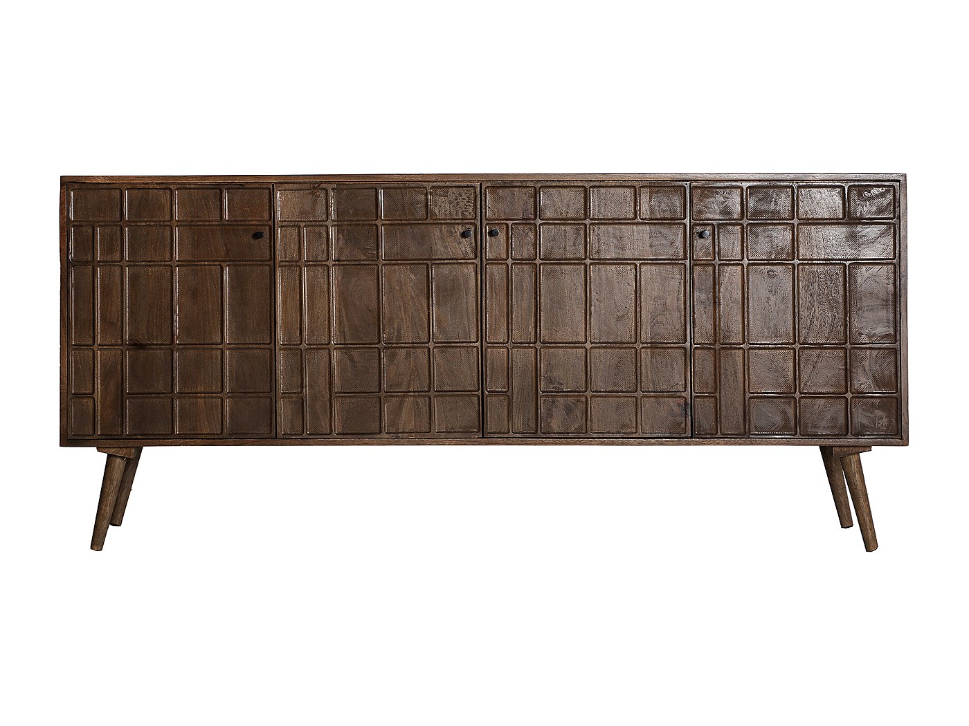 Buffet en bois de mangue marron 170x40x77 cm