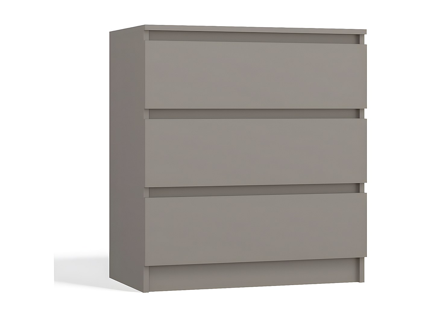 ASTER T3 | Commode chambre/bureau/salon 77x70x40 / 3 tiroirs gris ...