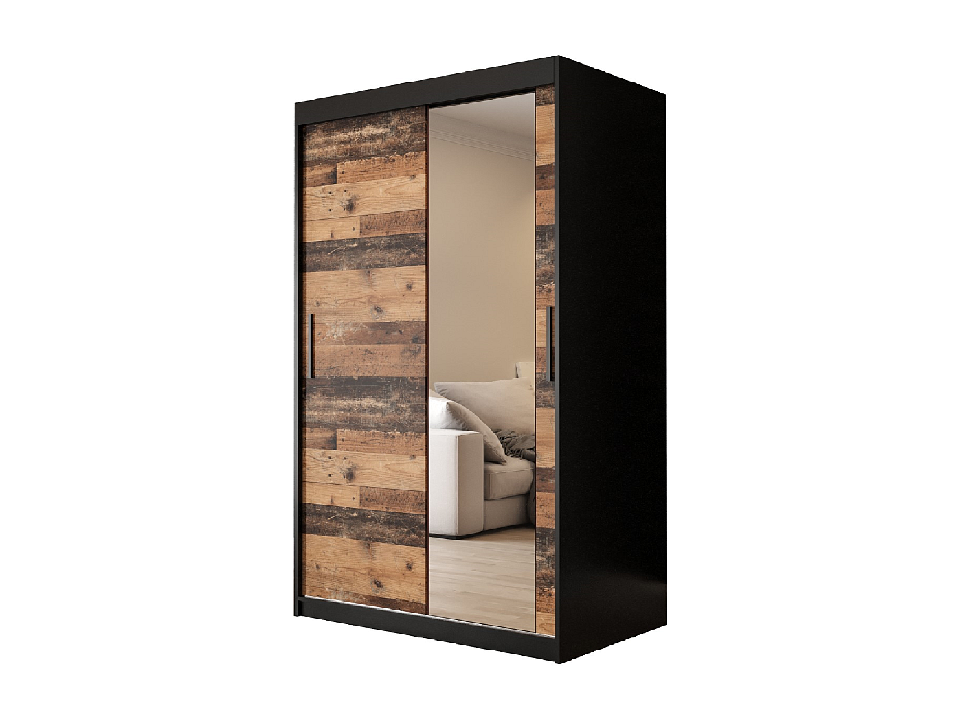 ARMOIRE OLD STYLE 2 À PORTES COULISSANTES 200/100/62 2 portes