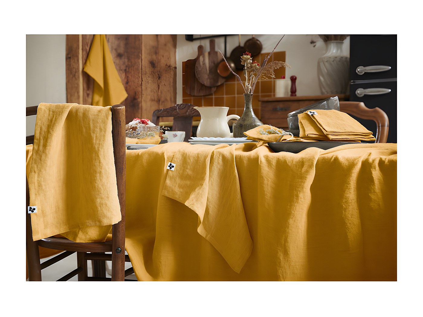 Nappe de table "Soline" 170 x 350 cm Lin lavé