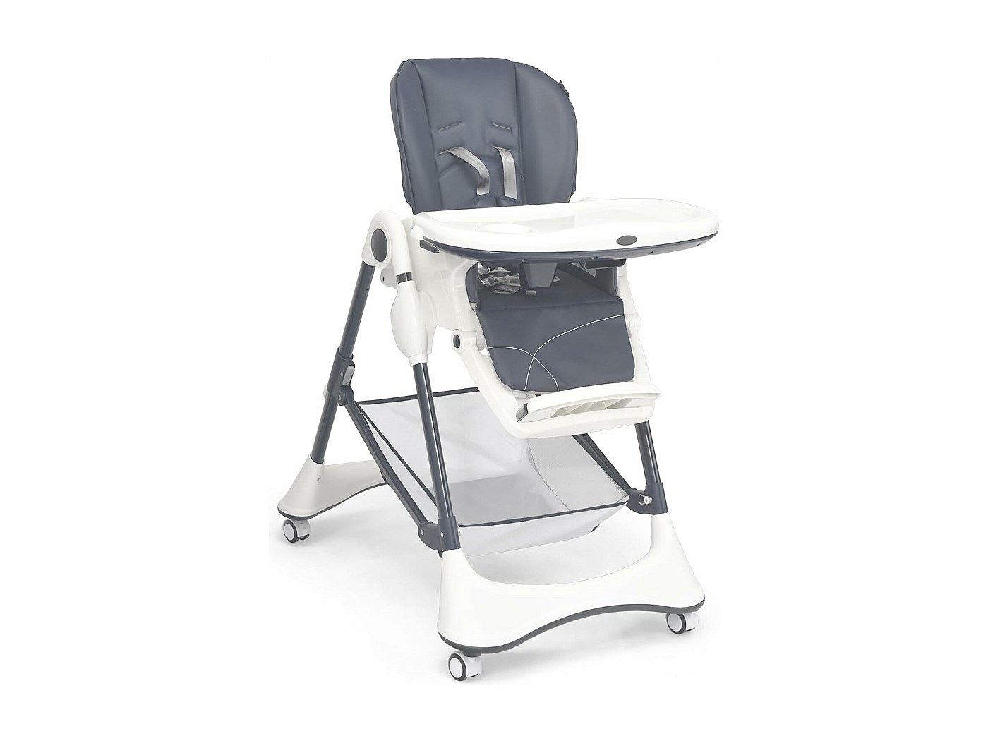 Chaise Haute Bébé 4-en-1 Portable, Chaise Inclinable pour Tout-Petits ...