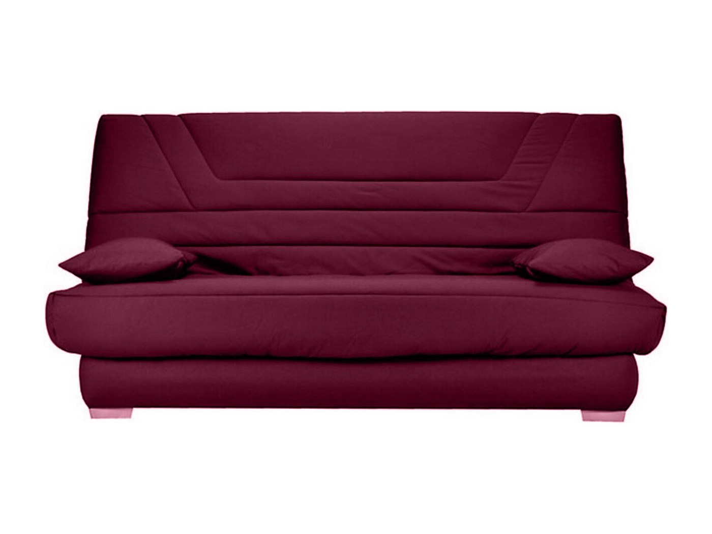 Banquette Clic Clac tissu matelas Bultex 14cm avec rangement Bary ...