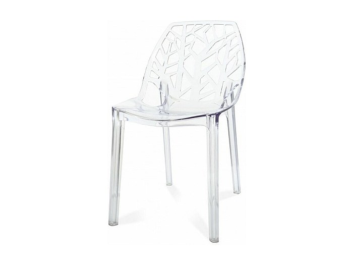 Chaise design ergonomique transparente Alexia