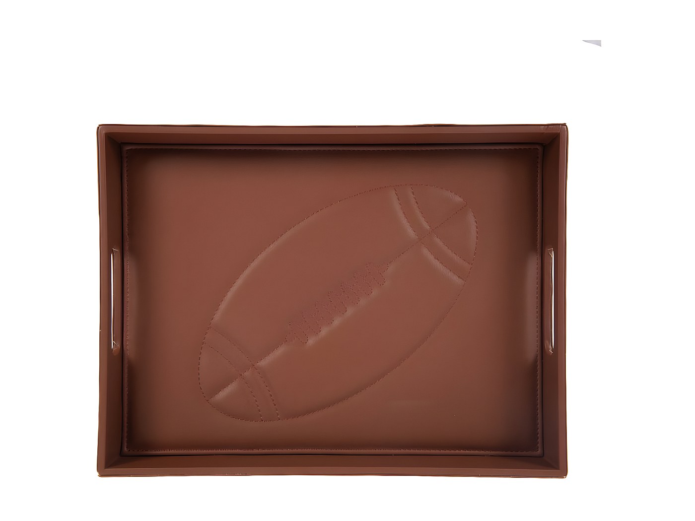 Plateau Rugby marron 30x40 cm
