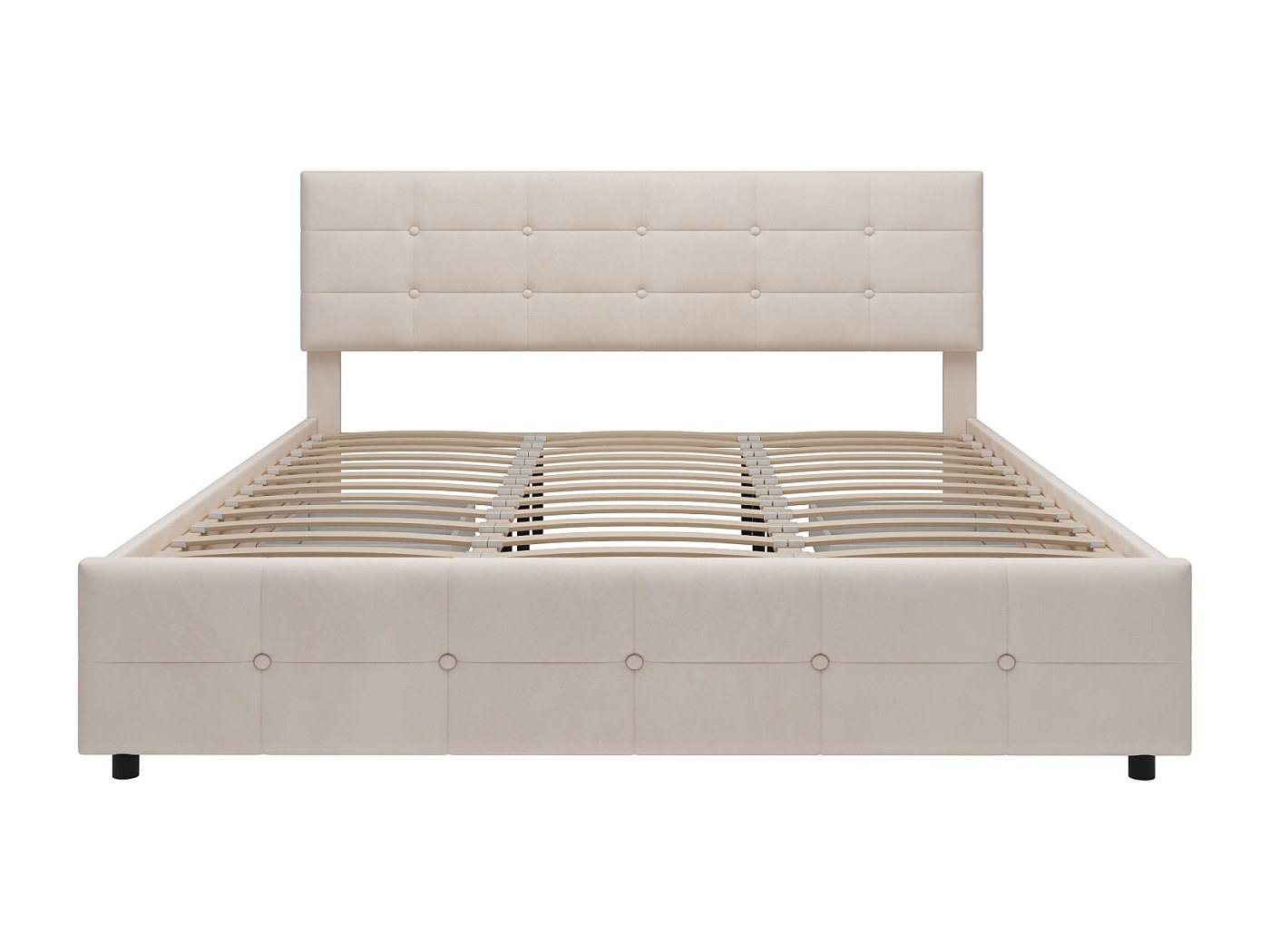 Lit double 180x200cm, lit adulte avec 4 tiroirs, sommier à lattes et ...