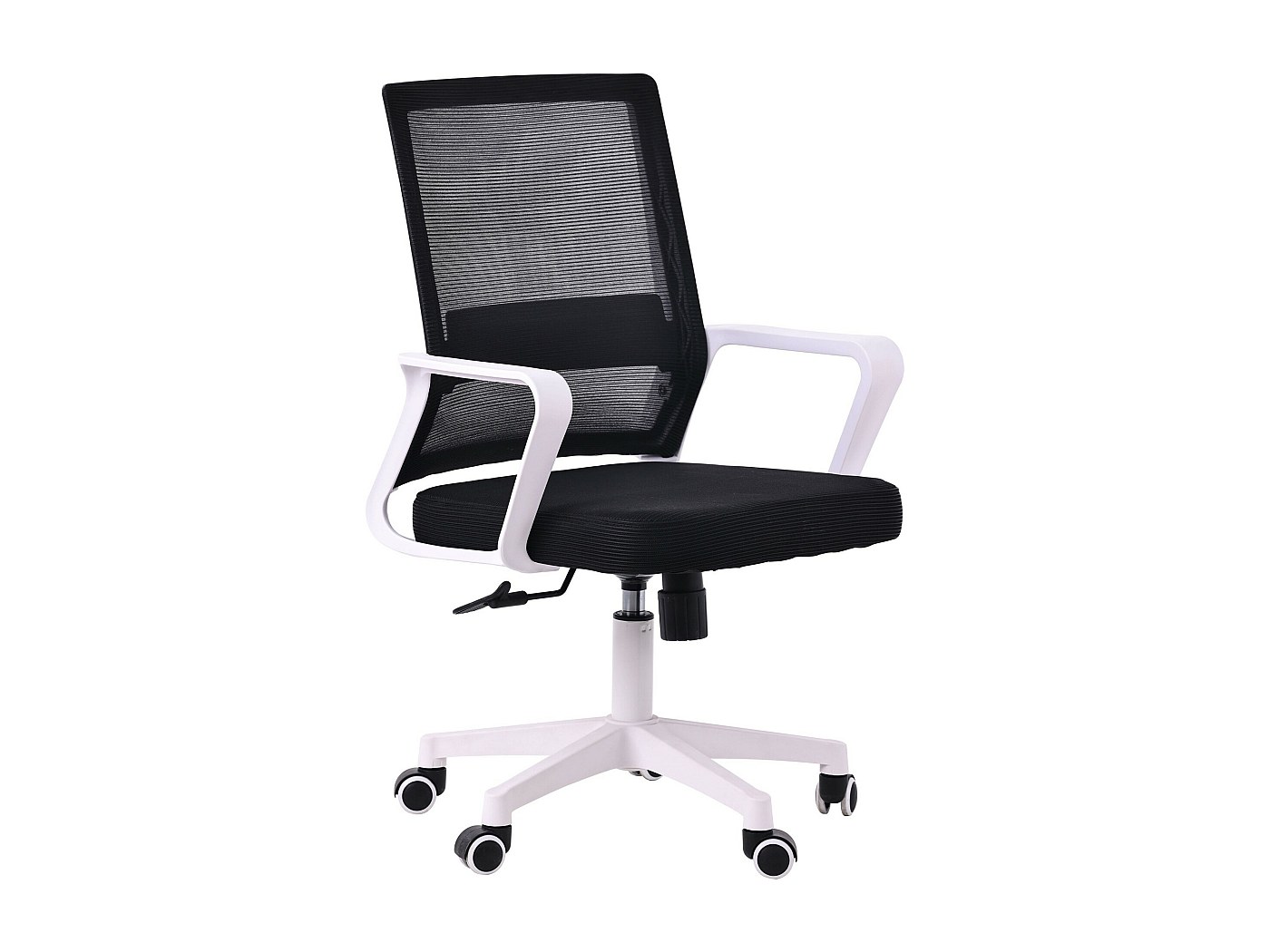 Chaise de bureau en tissu Mesh - Mars - Noir