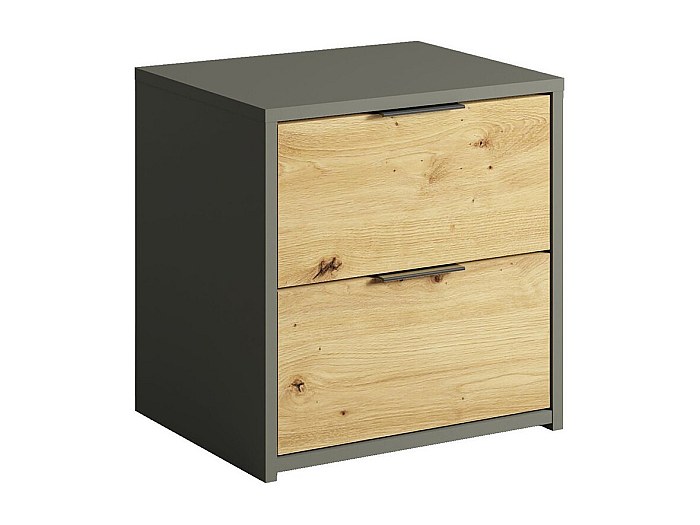 Set van twee design nachtkastjes met twee lades uit de IZO-collectie ...