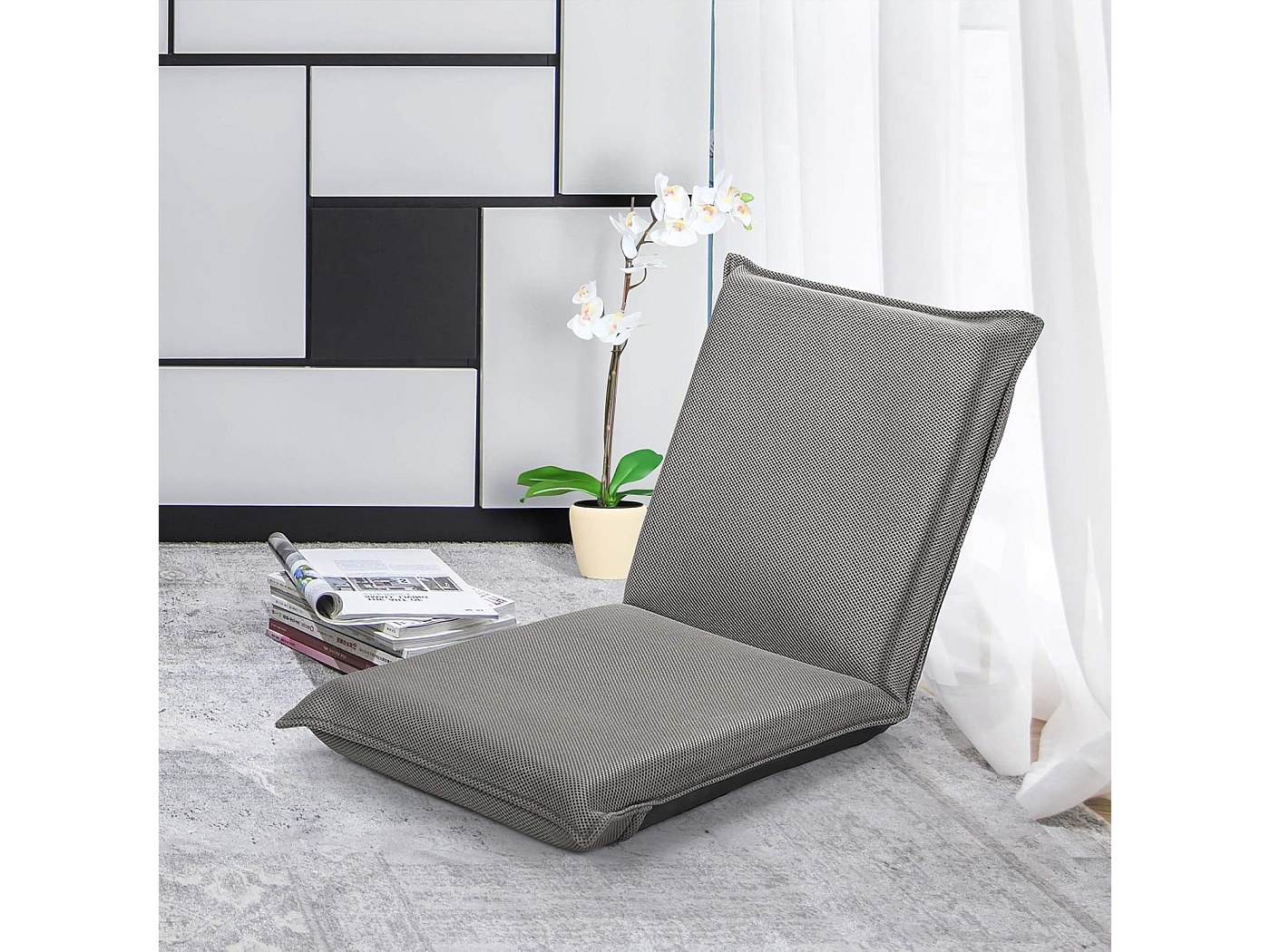 Chaise de Sol Pliable, Tatami Inclinable en 6 Position, Idéal pour ...