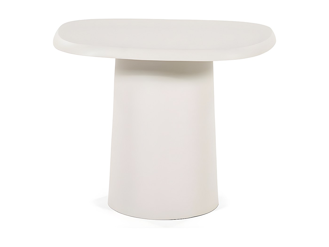 Sten - Table d'appoint en aluminium 44,5x56cm - Ivoire