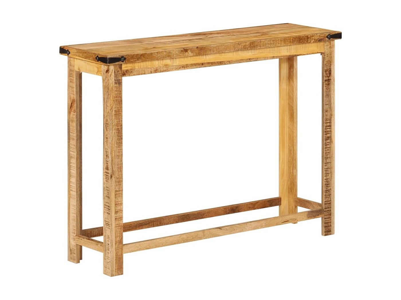Mesa consola madera maciza de mango 100x30x75 cm