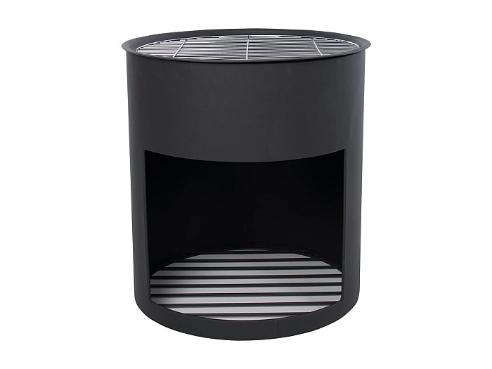 Feuerfass Milshire Schwarz Stahl