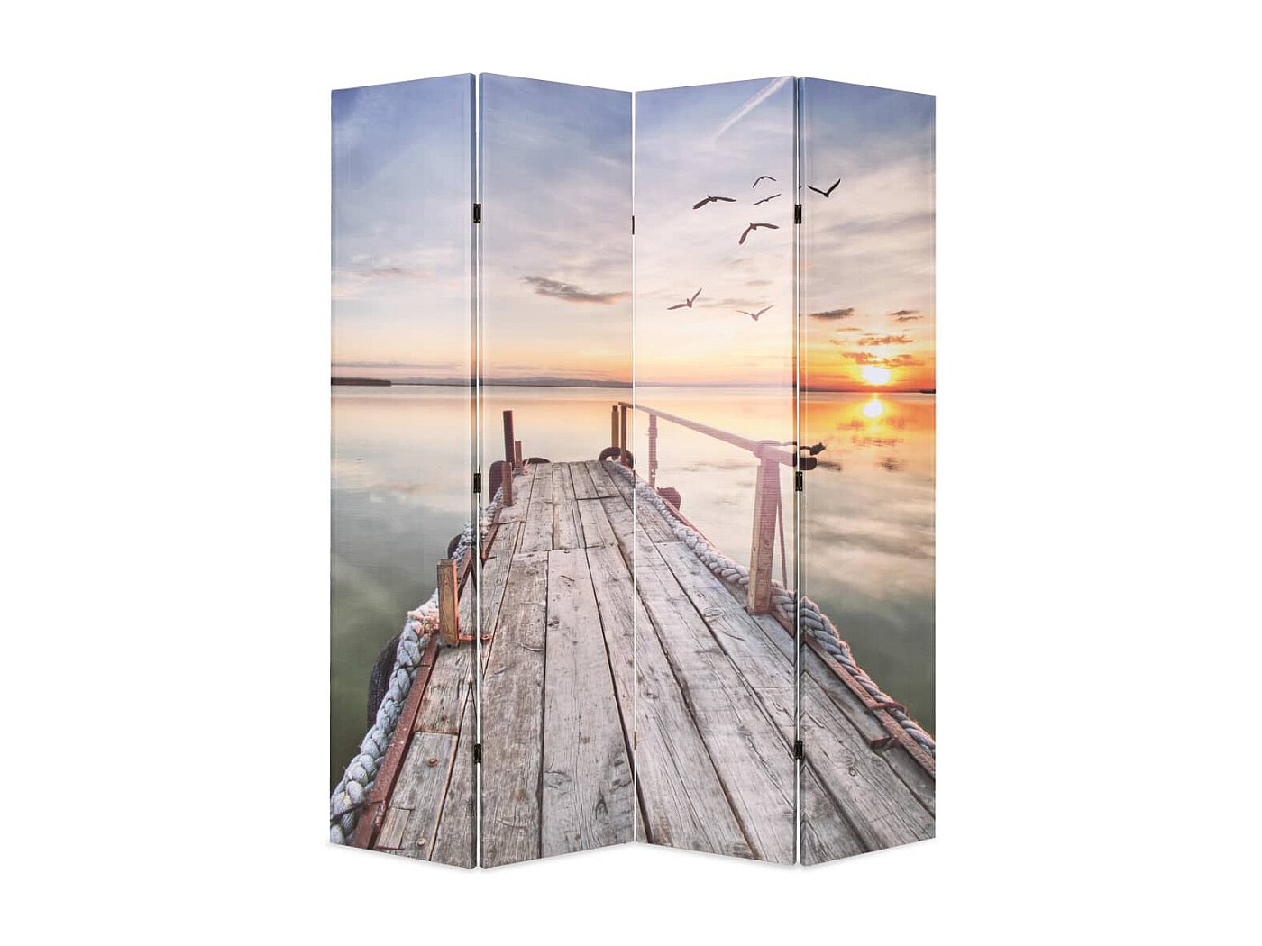 Biombo divisor plegable 160x170 cm lago