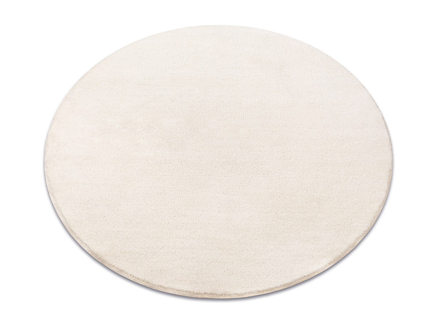 Alfombra VELVET MICRO círculo crema llanura color sólido cercle 133 cm