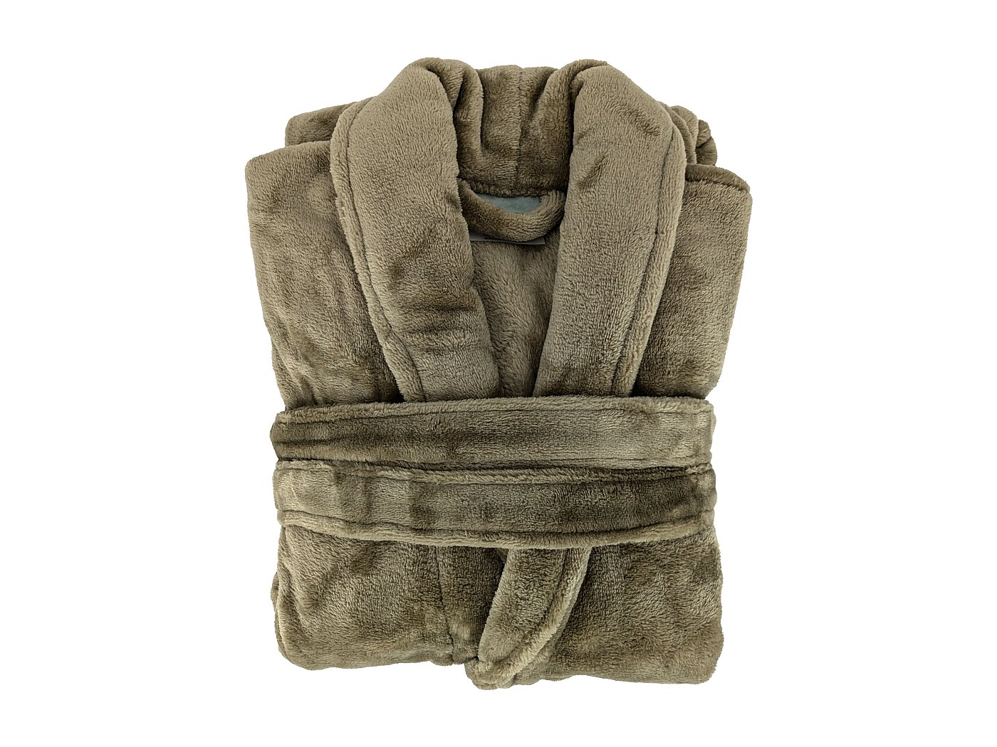 Peignoir col châle adulte DORIS micro fourrure taille S vert mélèze