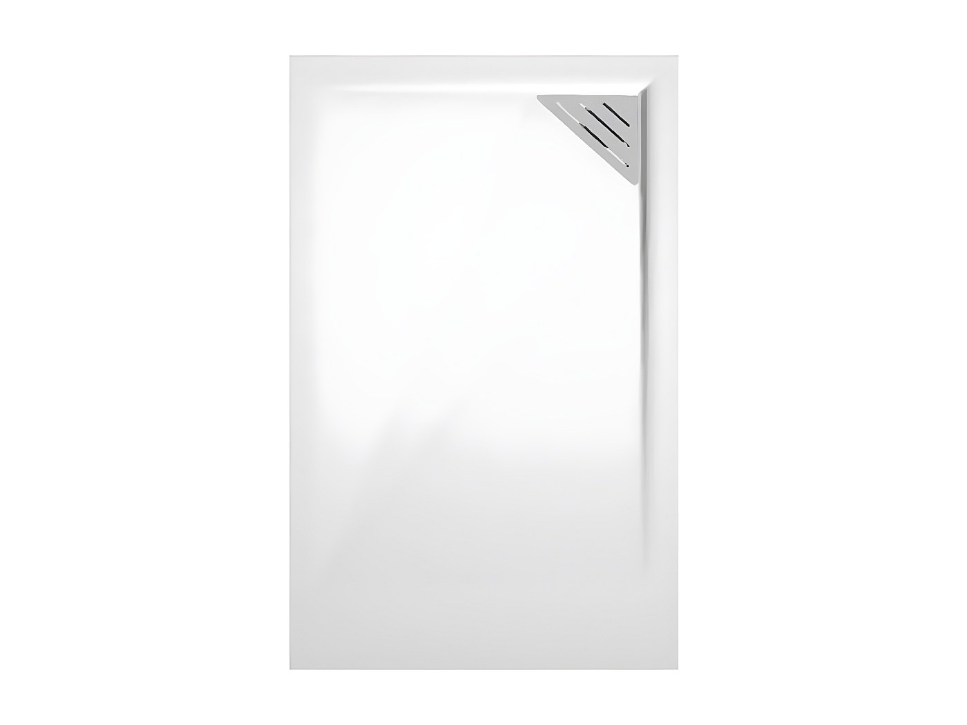 Plato de ducha resina TRINITY BLANCO 70x100 cm Rejilla Derecha