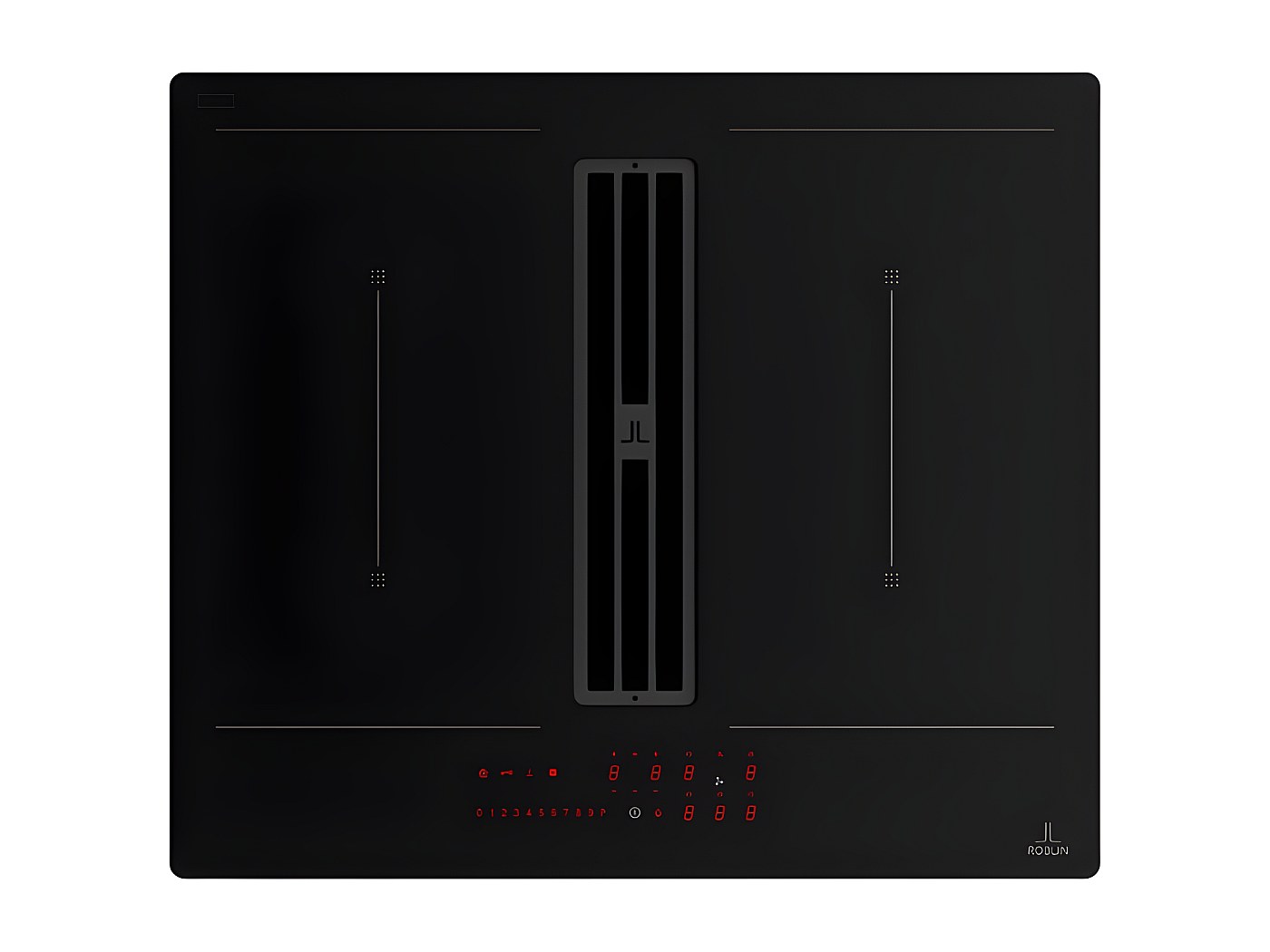 Roblin Table de cuisson induction aspirante 4 feux 7400w noir - 5383867