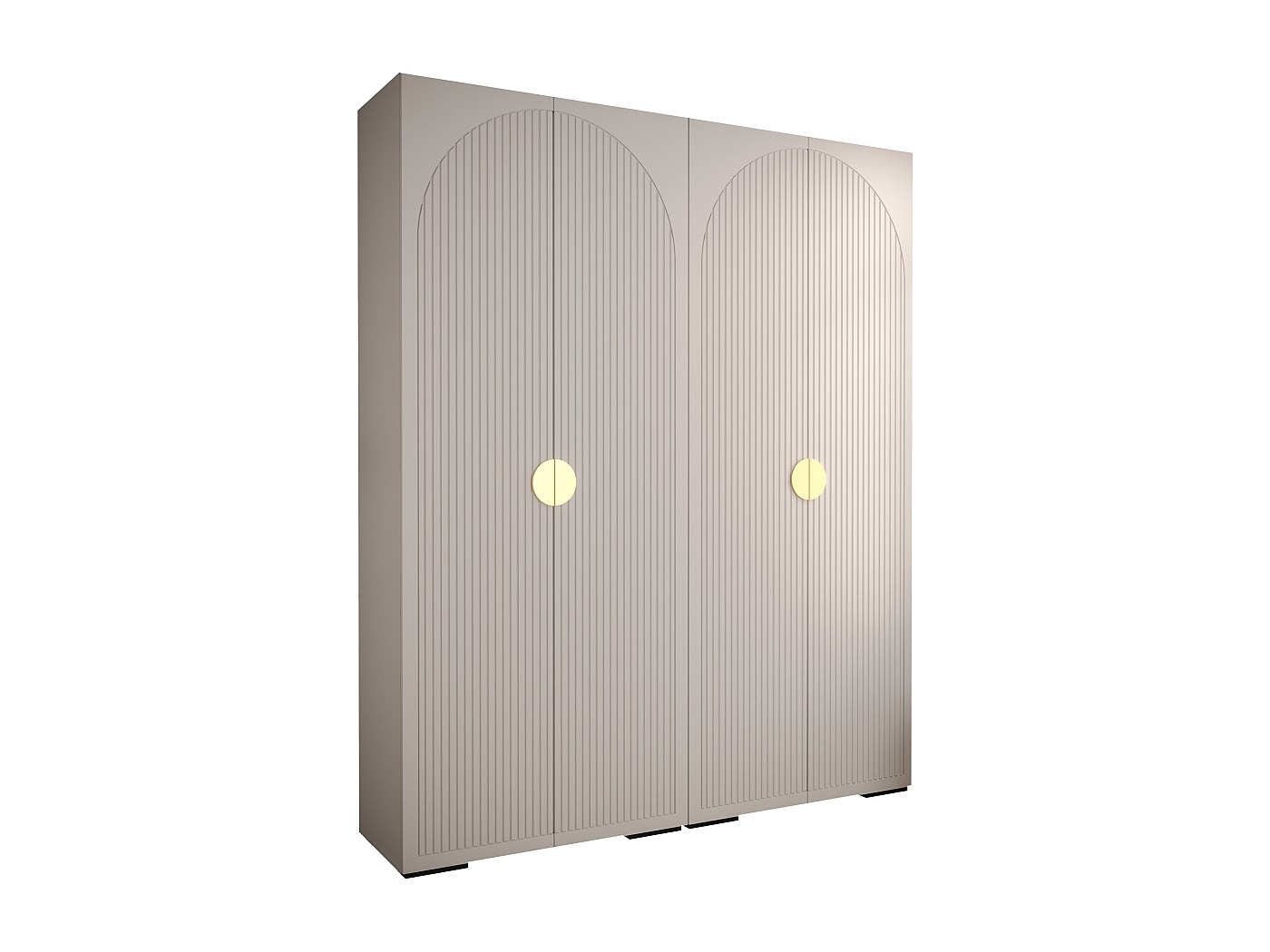 Draaideurkast Manhattan Ryfel 1 236,7/200/47 4-deurs (wit)