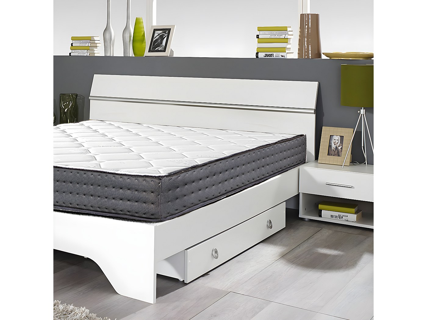 Matelas réversible Queen Size LUNA en mousse 3D face été/ hiver ...