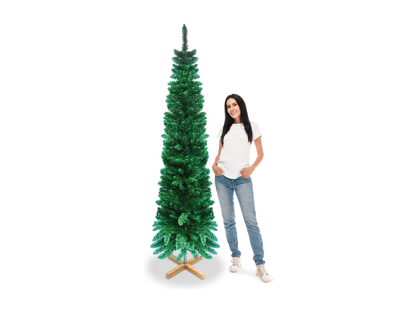 Vixen - Sapin de Noël modèle Slim ø64 x 210H, 470 branches