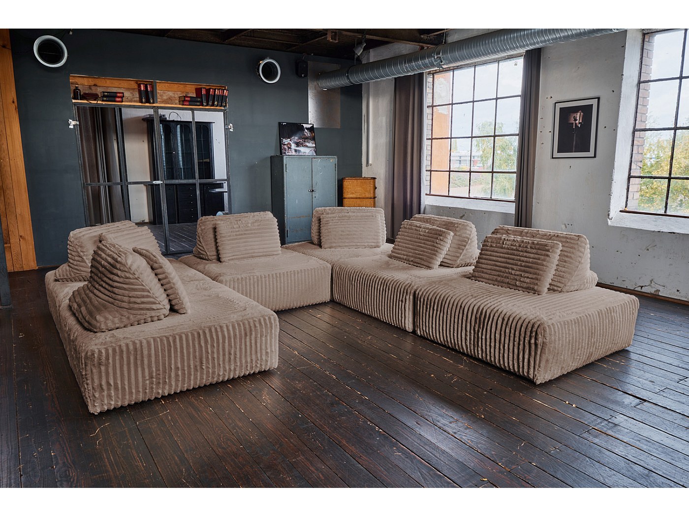 Modulsofa - Taupe Cord - WIOLO SOFT