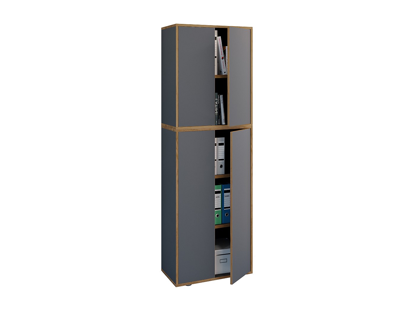 Armoire de bureau en bois VCM Armoire à classeurs Meuble de bureau ...