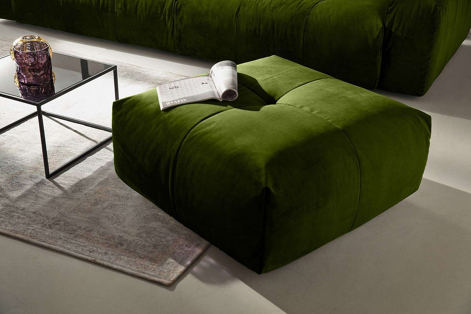 Puff - Verde terciopelo - PALACE