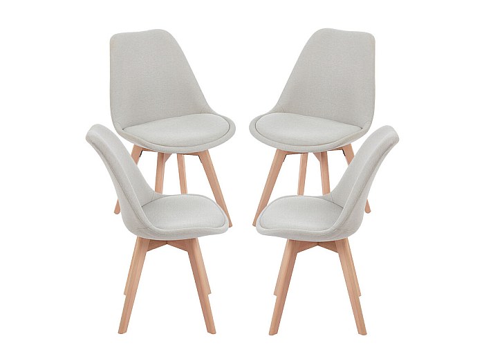 Pack 4 Sillas Synk Tela - Beige