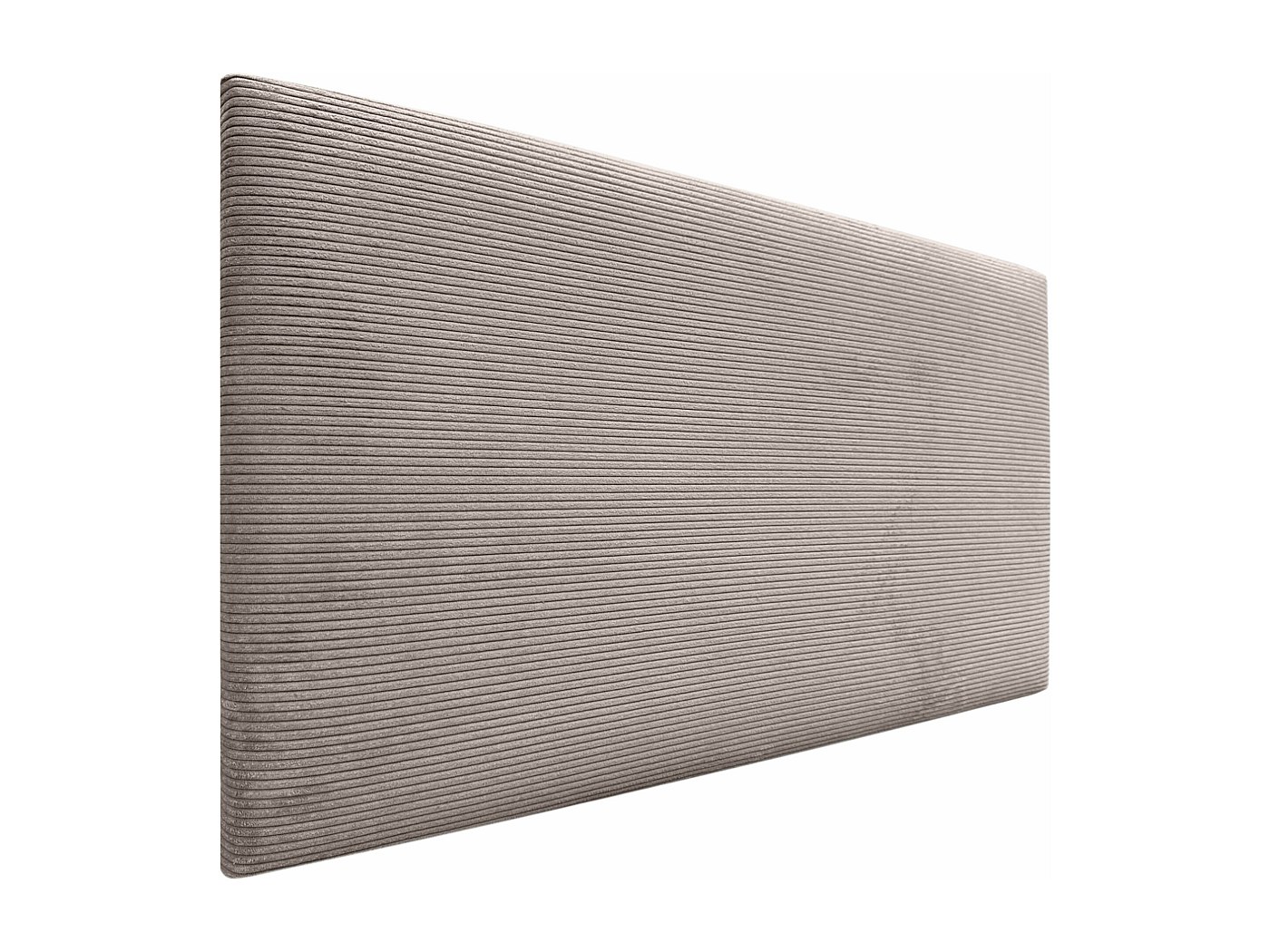 DHOME Effen corduroy hoofdbord 95x50 bedden 80/90 - Bruin