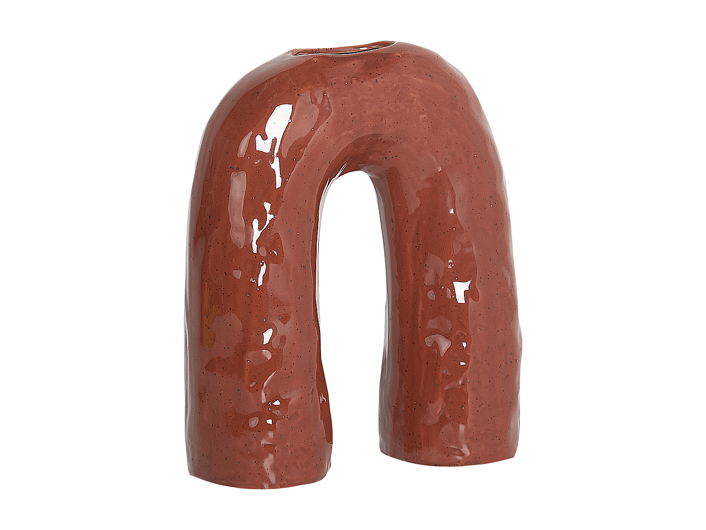 Grès Vase à fleurs 29 cm Marron PERCH