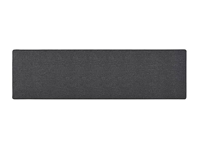 Alfombra de pasillo gris antracita 50x200 cm
