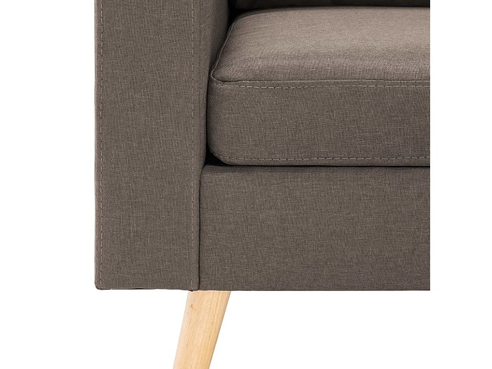 Sofá de 2 plazas de tela color gris topo