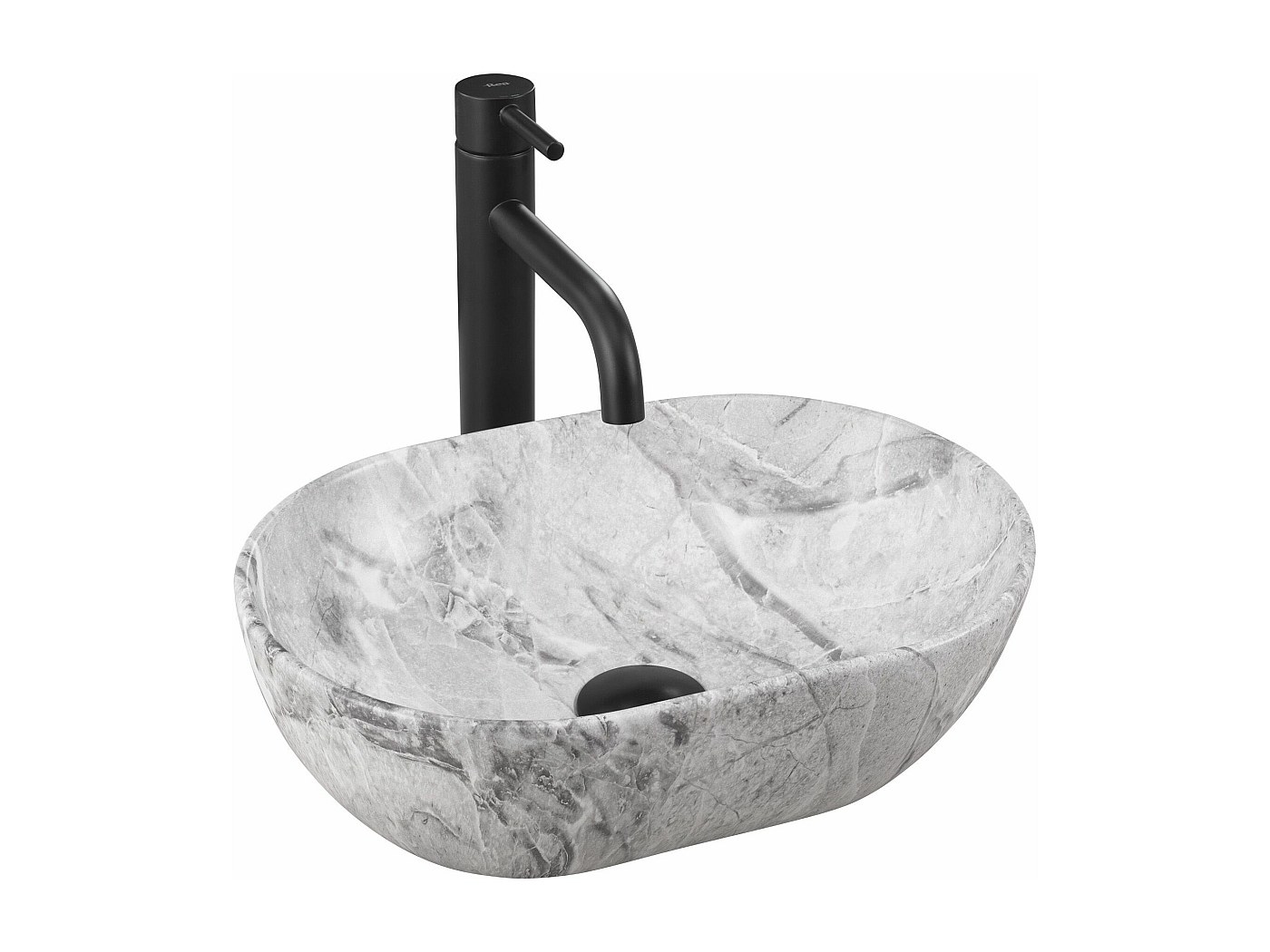 Lavabo Sobre Encimera Rea Amelia Mini Light Grey