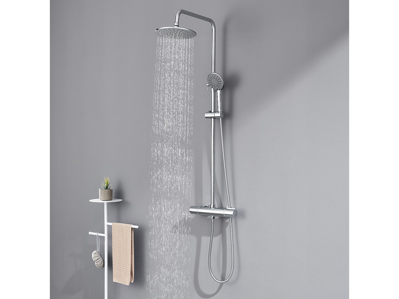 AURALUM MAX Colonne douche avec mitigeur thermostatique,douche pluie ...