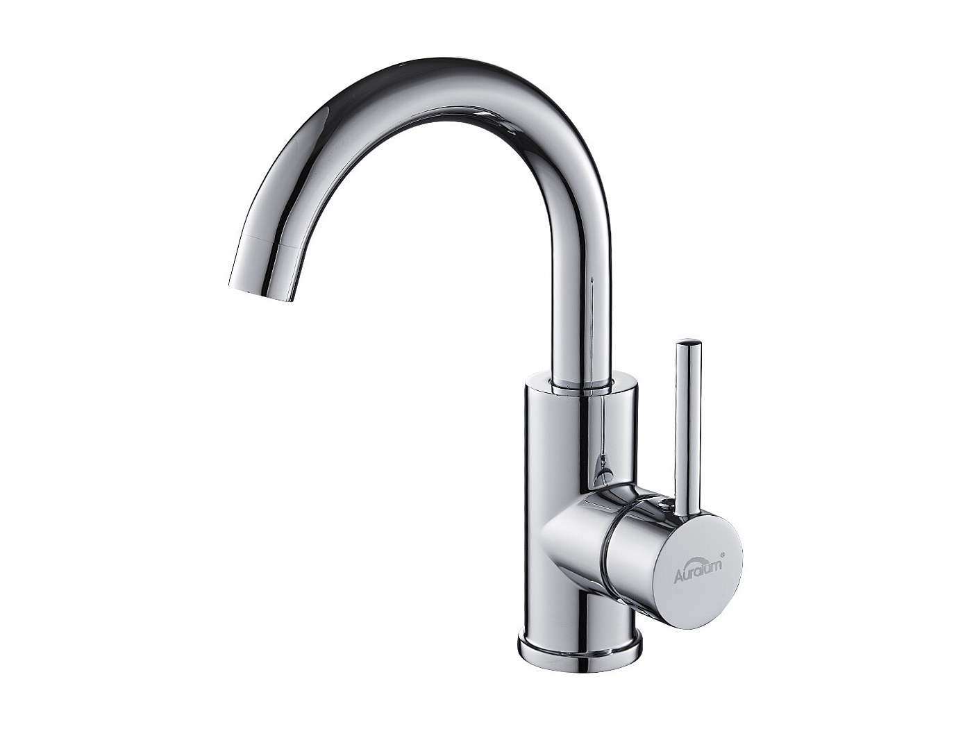 AuraLum Max Robinet Lavabo Salle de Bain Forme en U Bec Haut Mitigeur ...