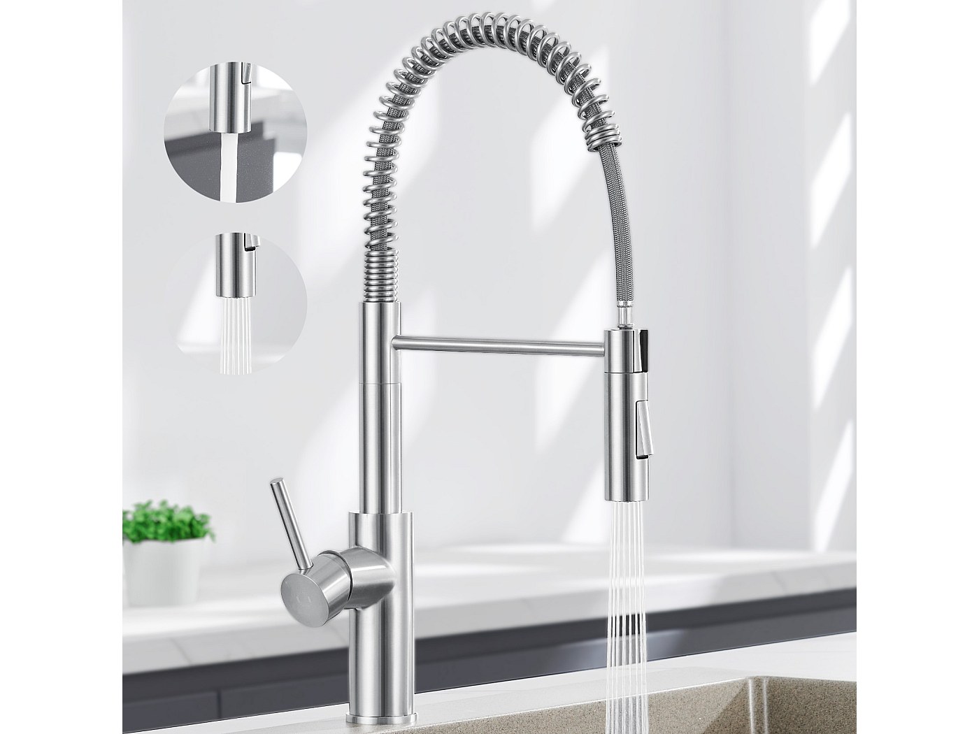 Cecipa max Spring keukenmengkraan met 2 wateruitlaatmodi ...