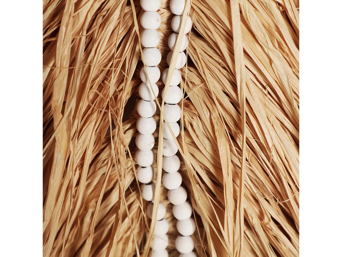 Panel decorativo de rafia en color marrón de 50x1x98cm - pack de 2