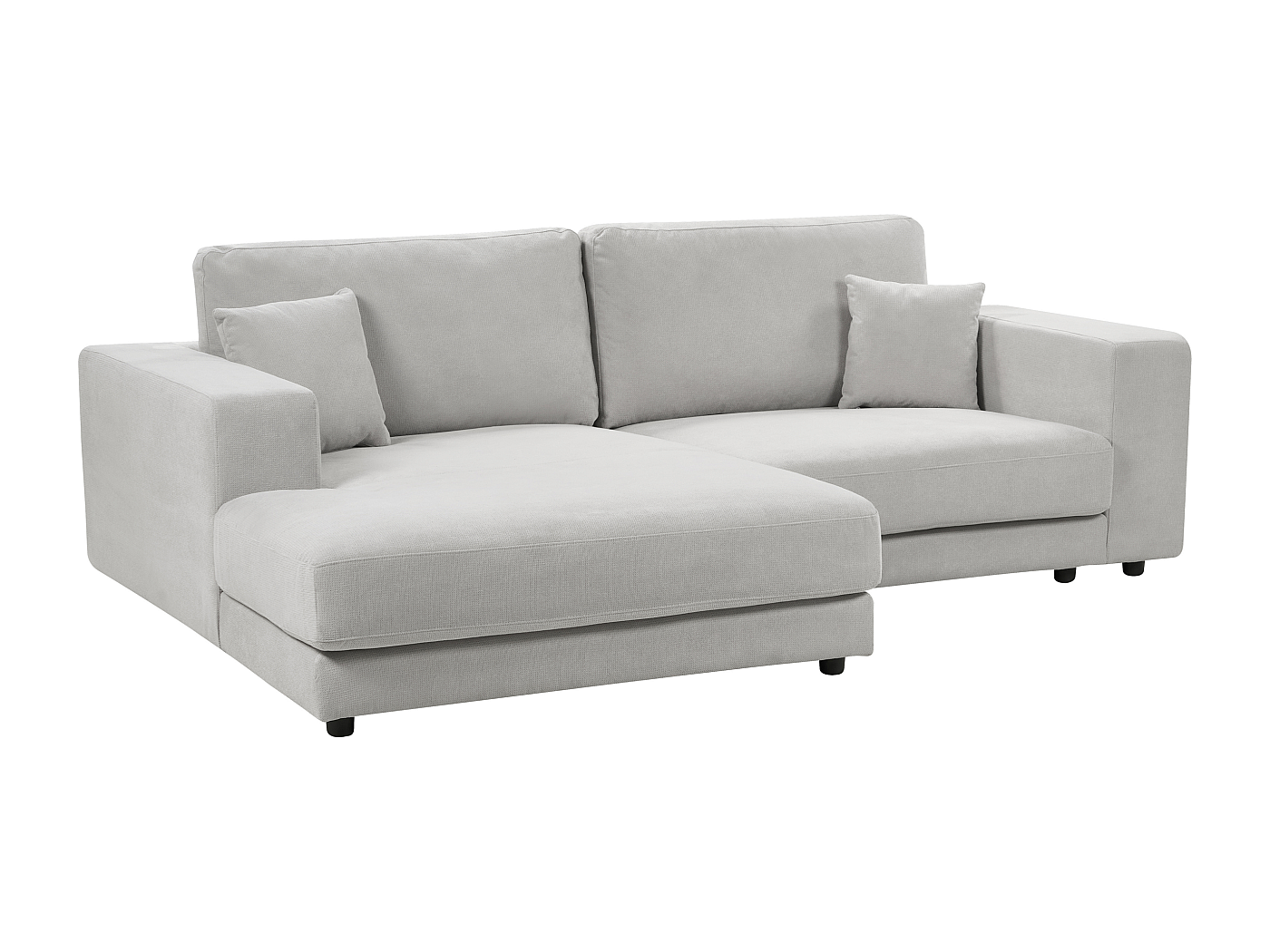 Sofá esquinero 3 plazas gris claro derecho LOFOTEN