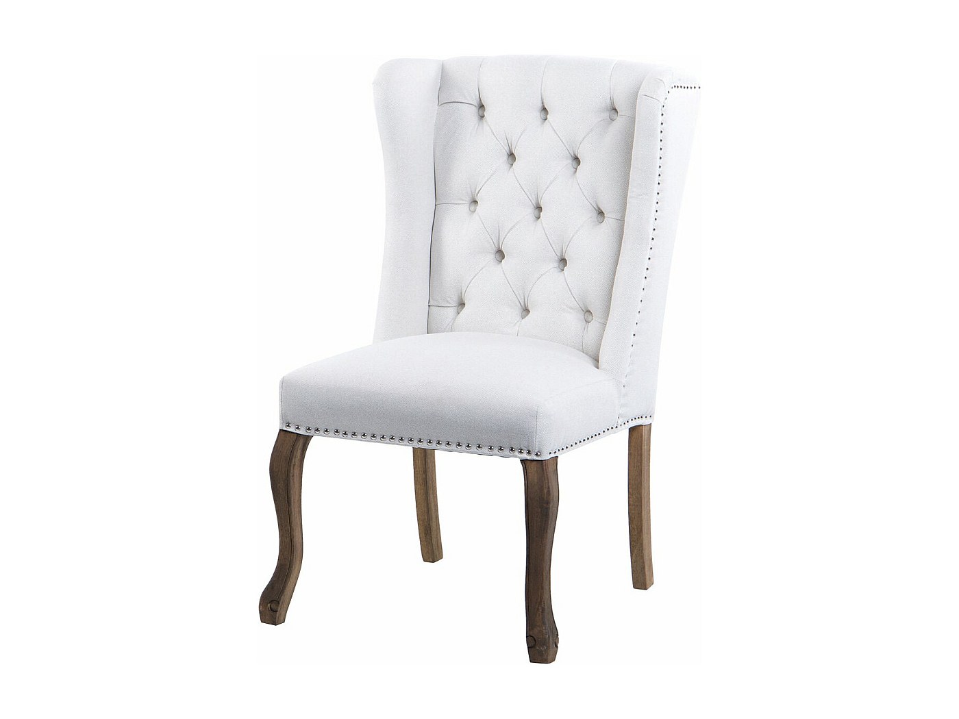 Silla Lino Capitone Beige Nelson 64x70x105 Cm